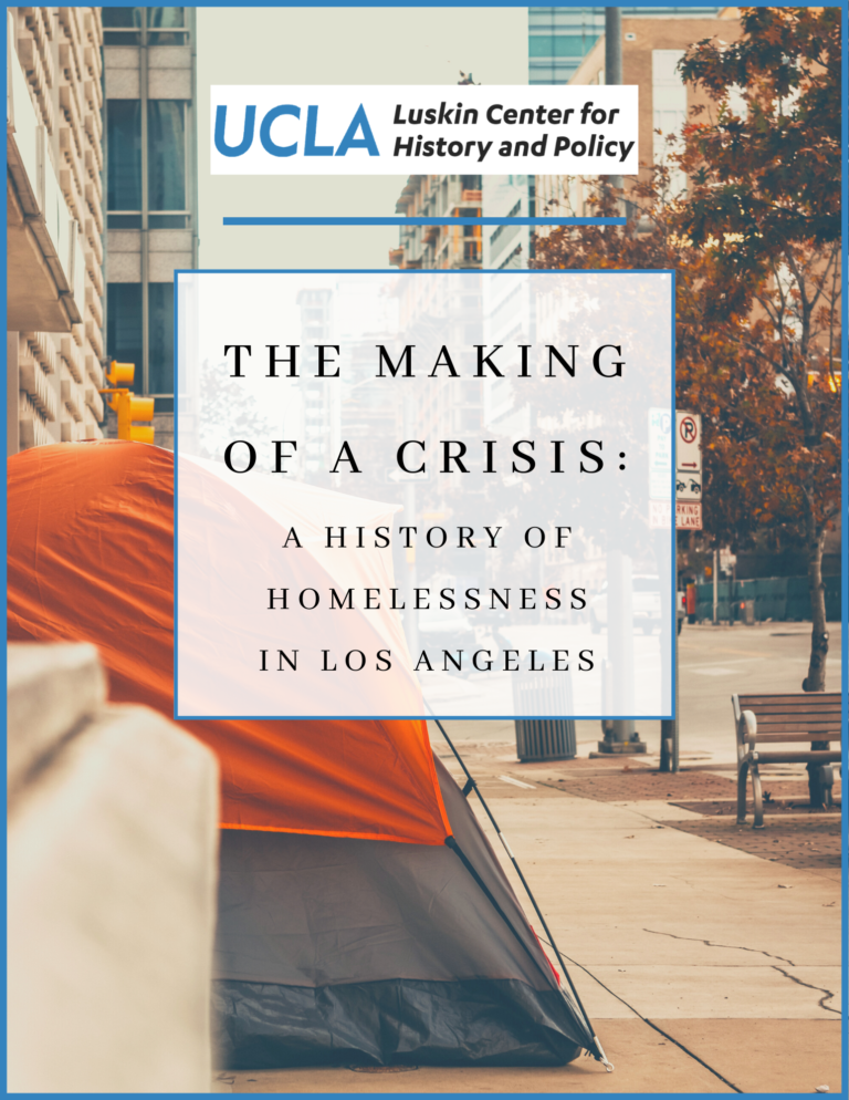 Final Homelessness Cover | UCLA Luskin Center for History and Policy